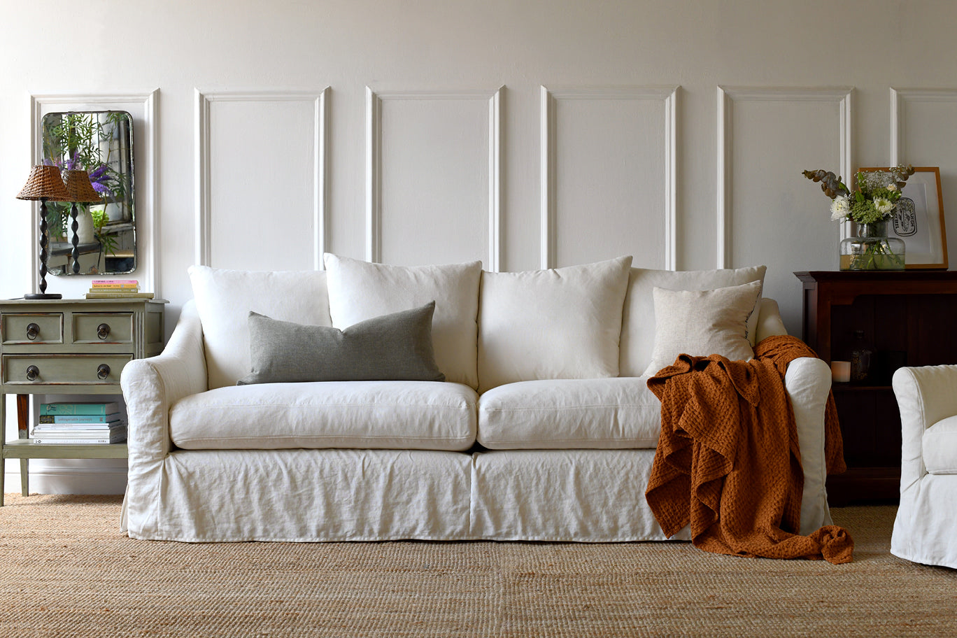 Alice 4 Seater Sofa Marque Ivory – SofaSofa