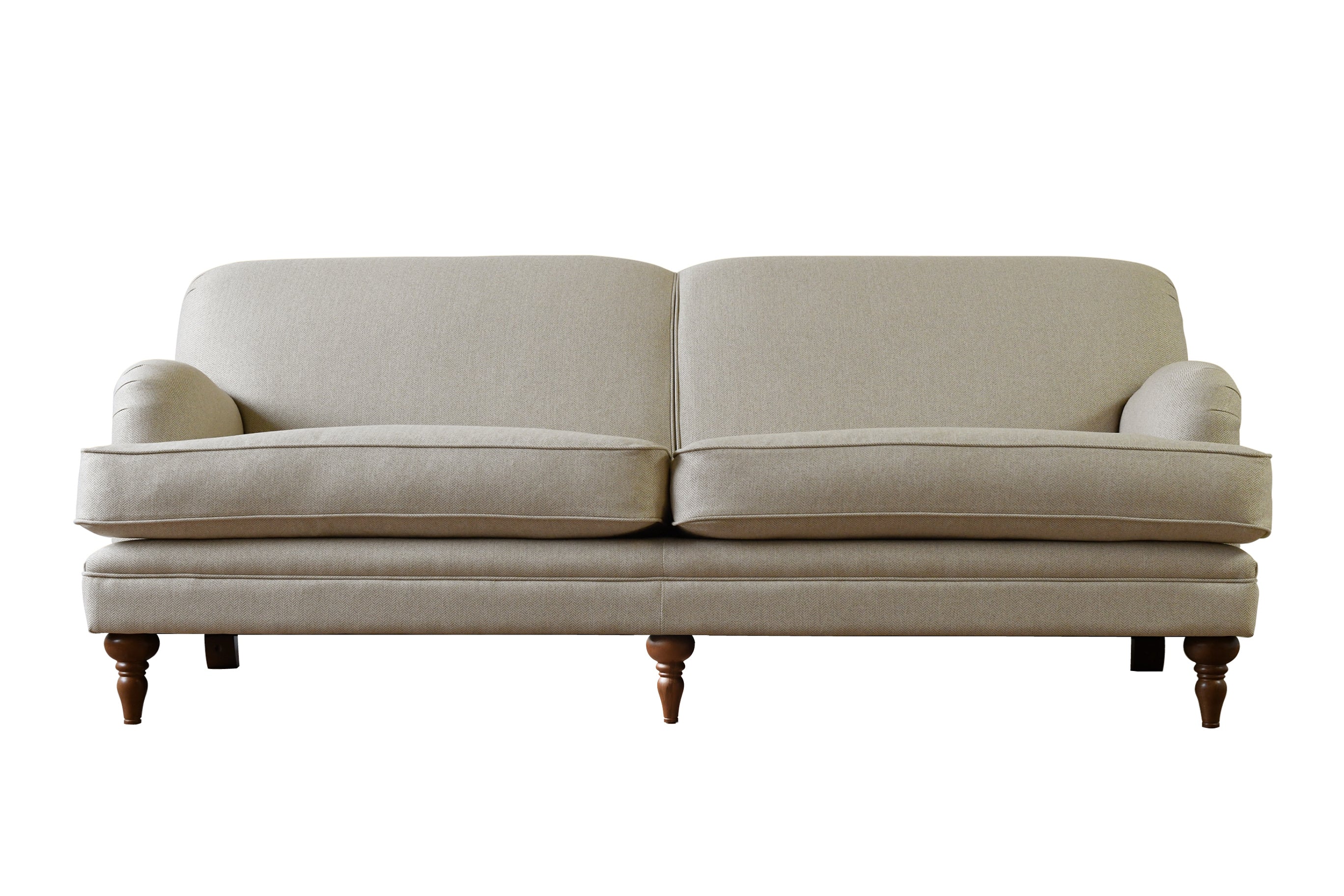 Jasper 4 Seater Sofa Heather Herringbone Flax – SofaSofa
