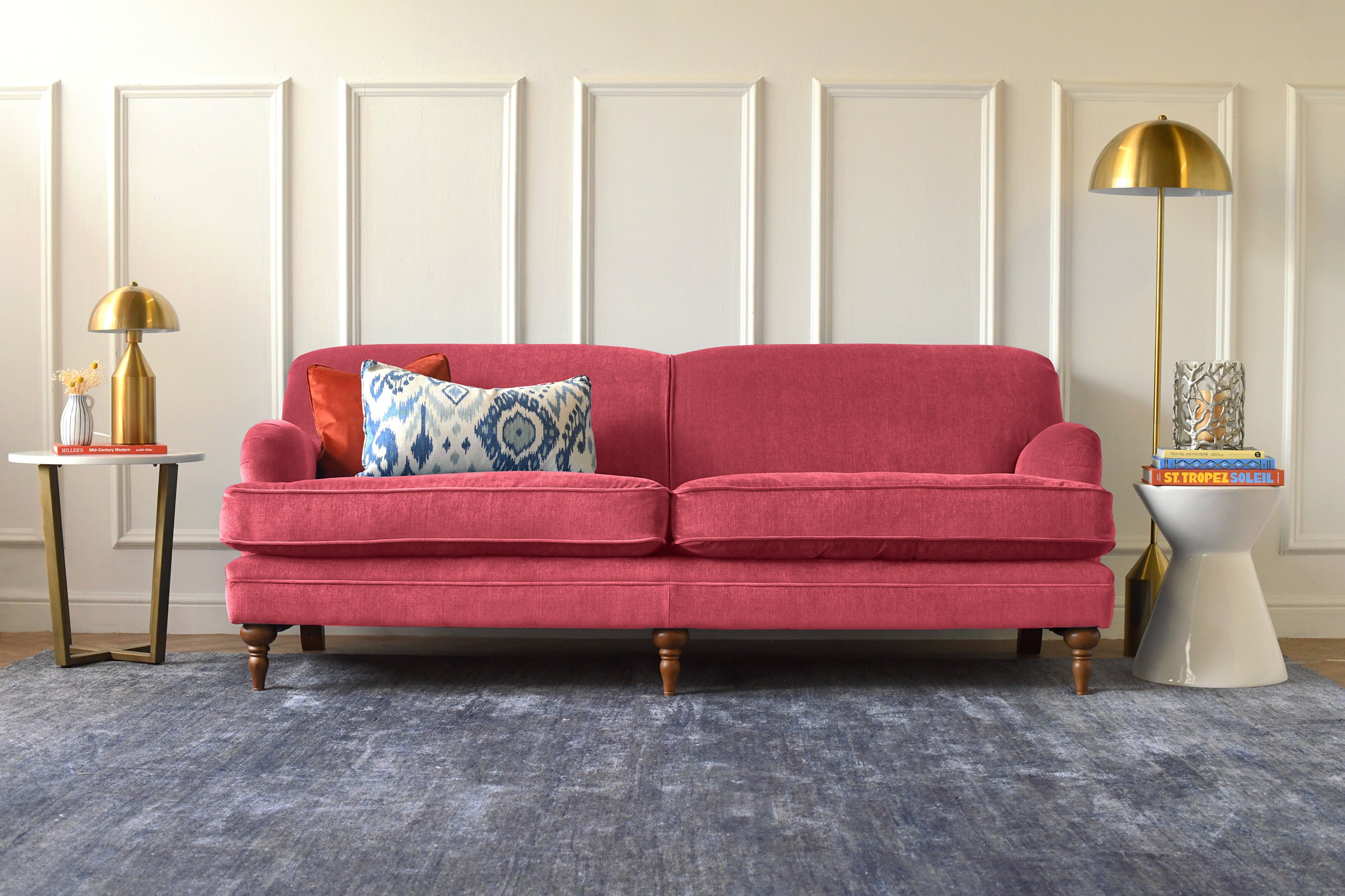 Jasper 4 Seater Sofa Manolo Flamingo – SofaSofa