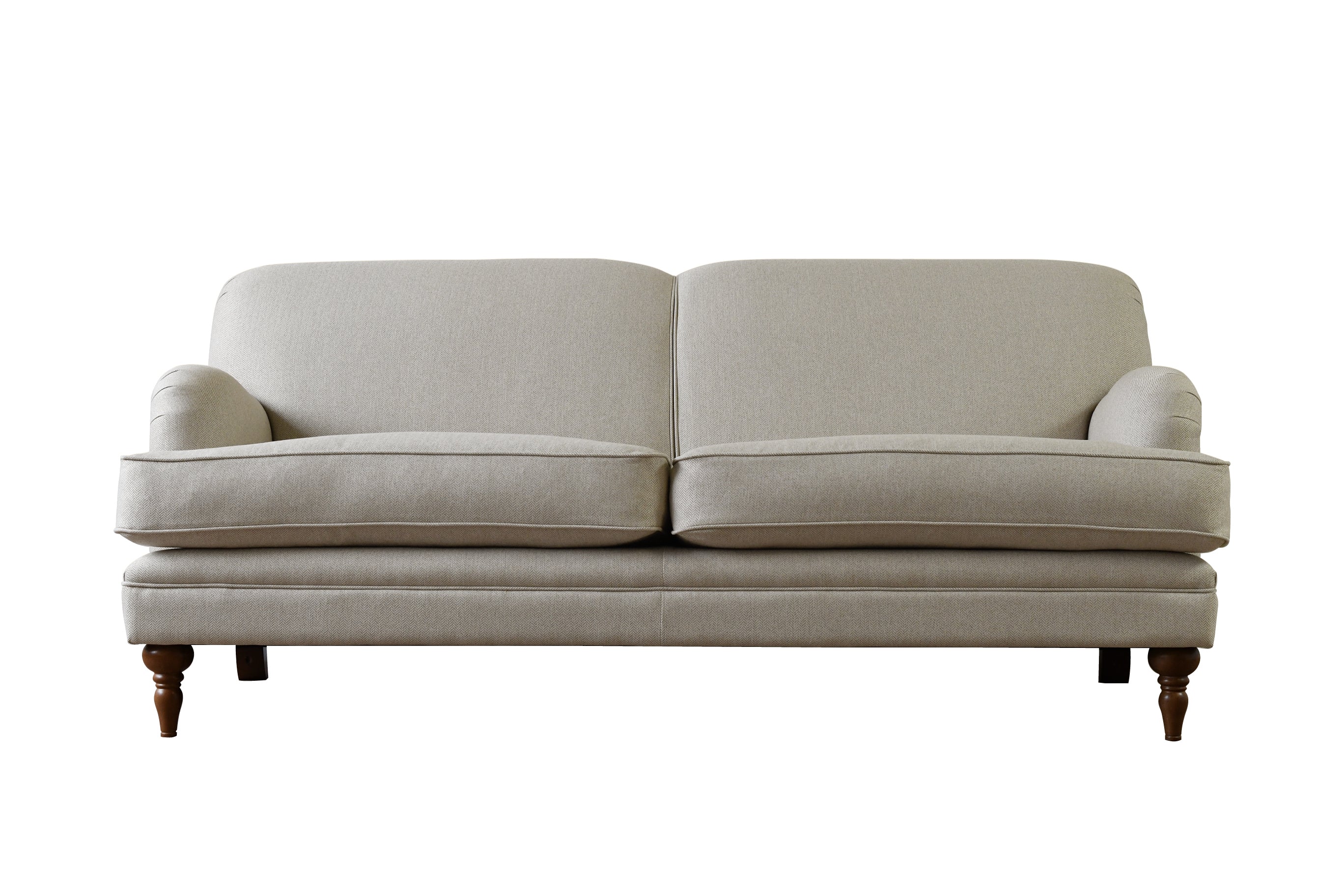 Jasper 3 Seater Sofa Heather Herringbone Flax – SofaSofa