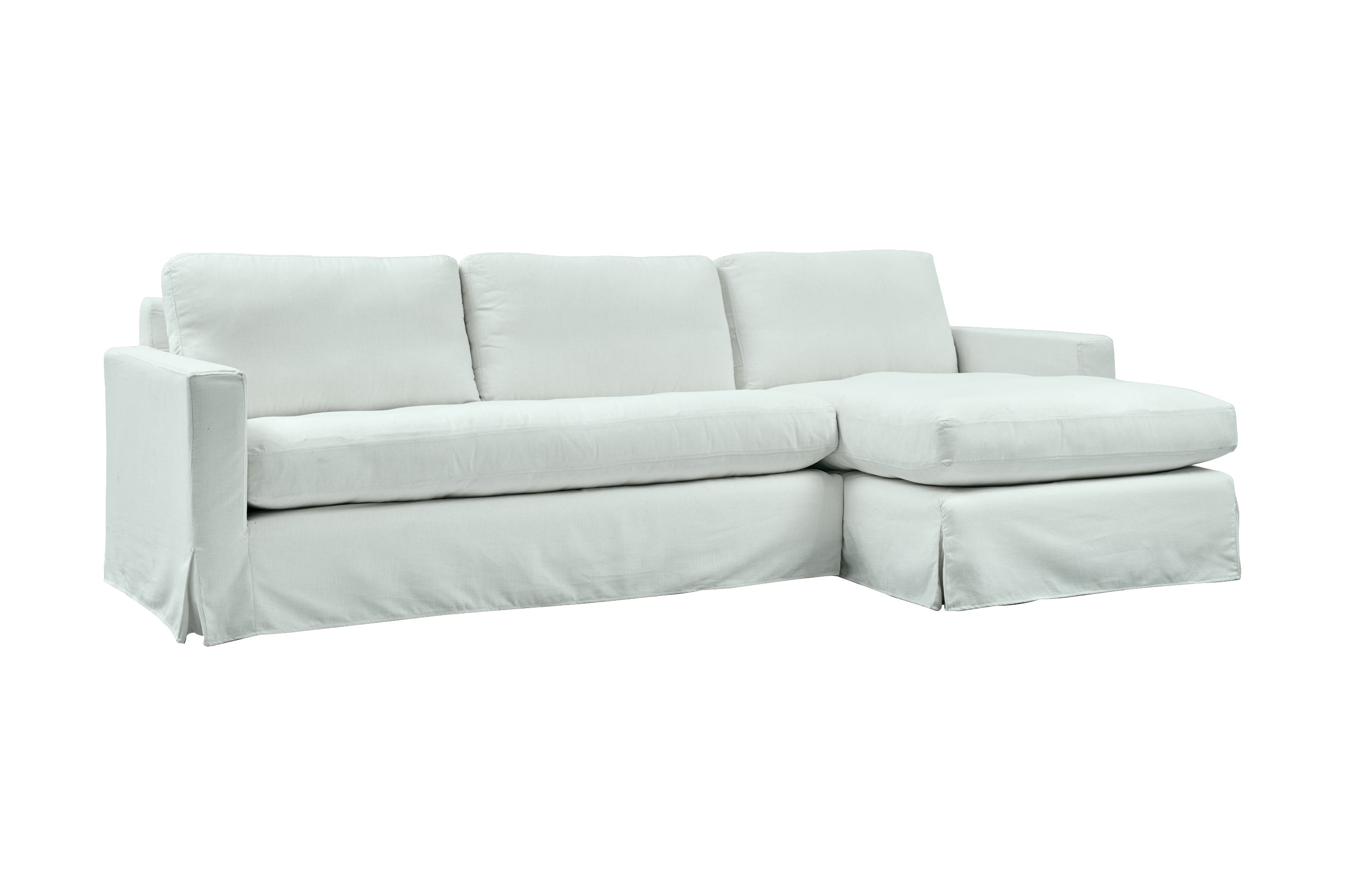 Kate Chaise Sofa Option 1 Capri Duck Egg – SofaSofa