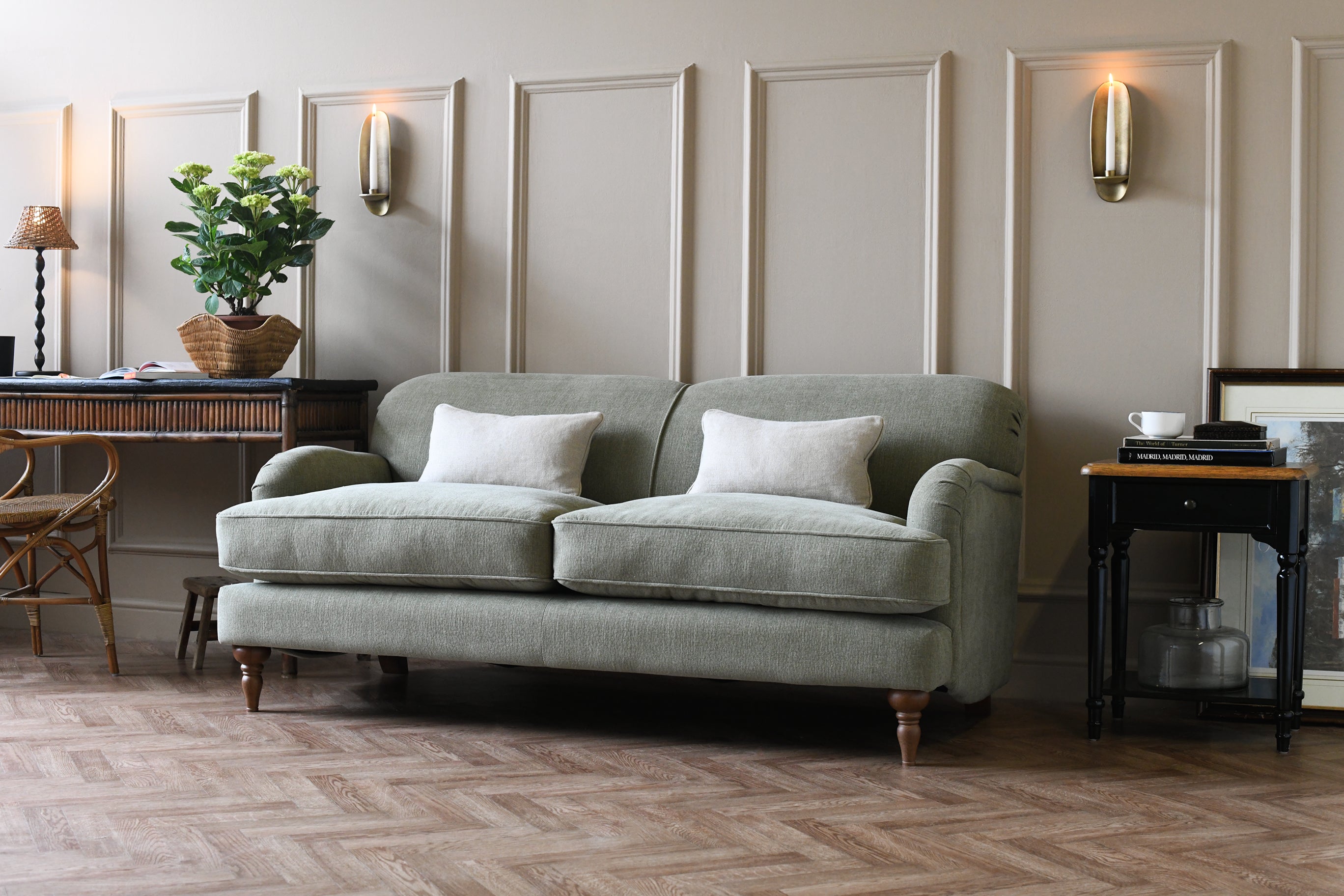 Agatha 3 Seater Sofa Willow Sage – SofaSofa