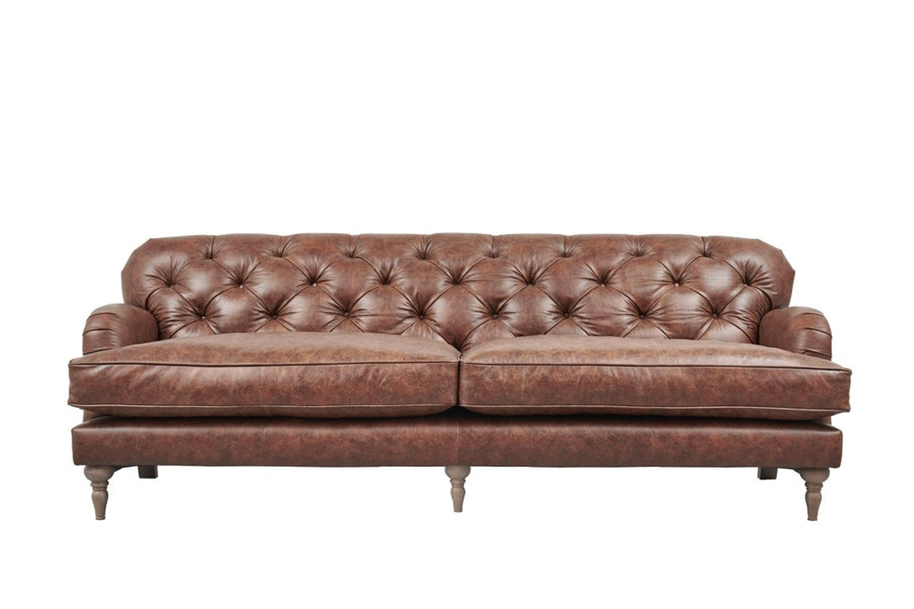 Earl 4 Seater Sofa Vintage Chestnut – SofaSofa