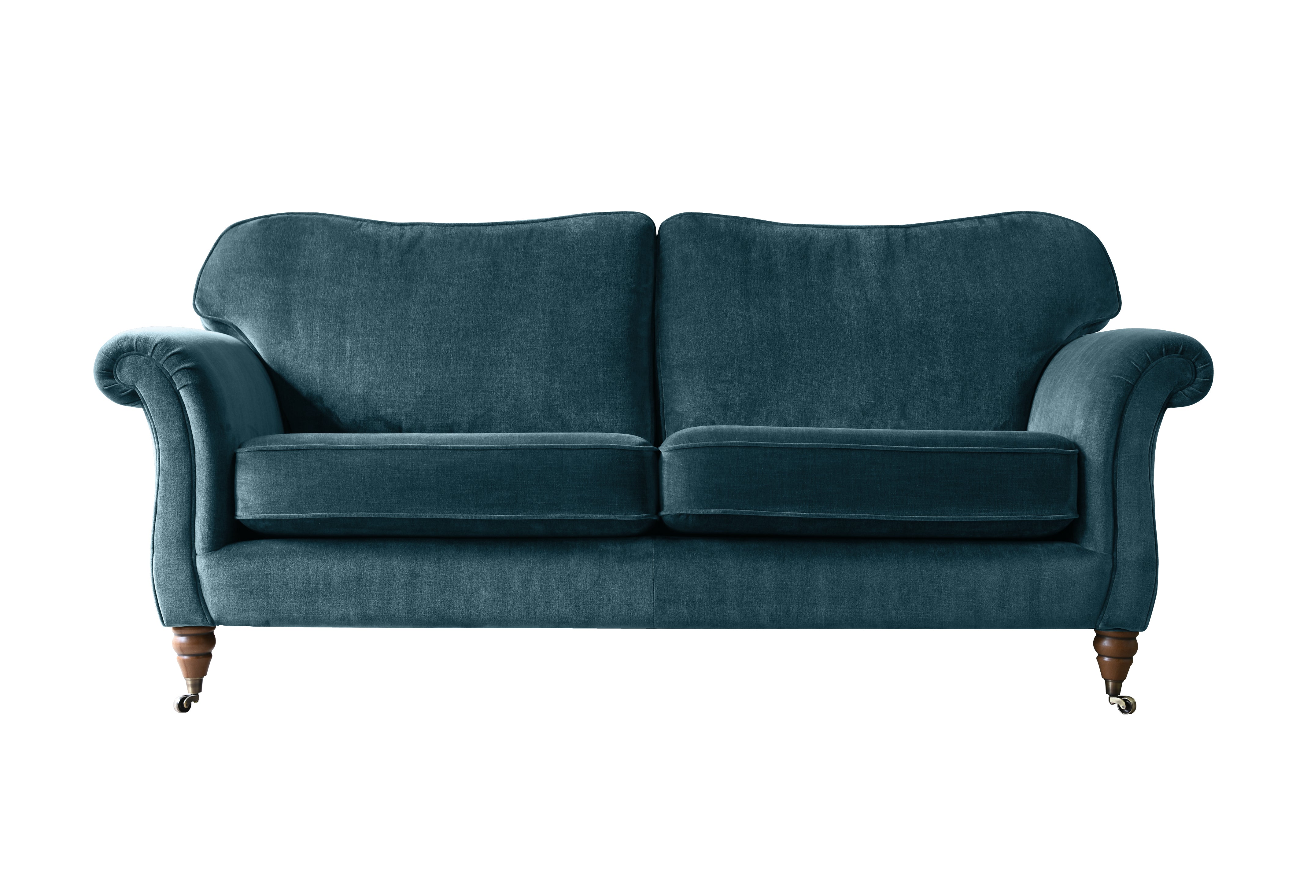 Lydia 3 Seater Sofa Manolo Teal – SofaSofa