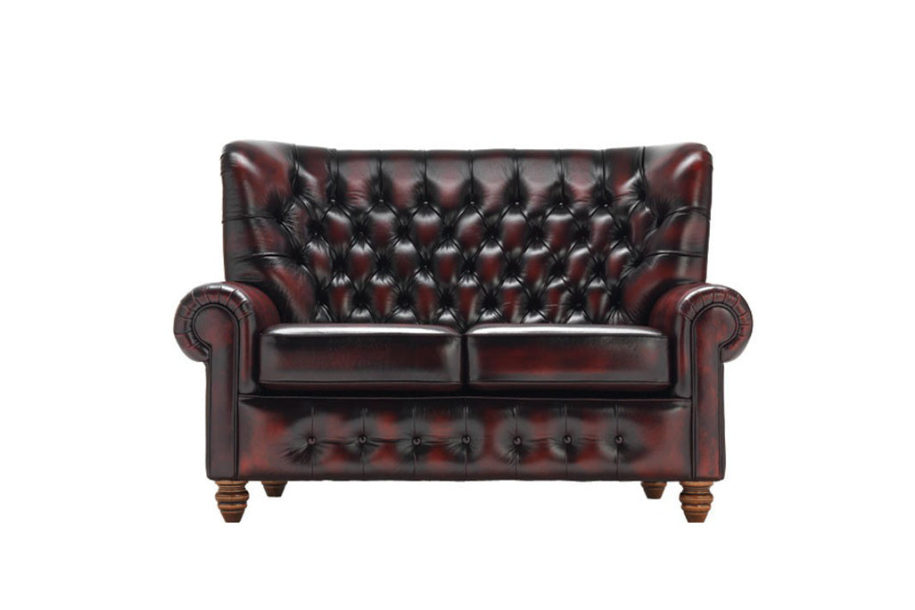 Monk 2 Seater Sofa Antique Red – SofaSofa