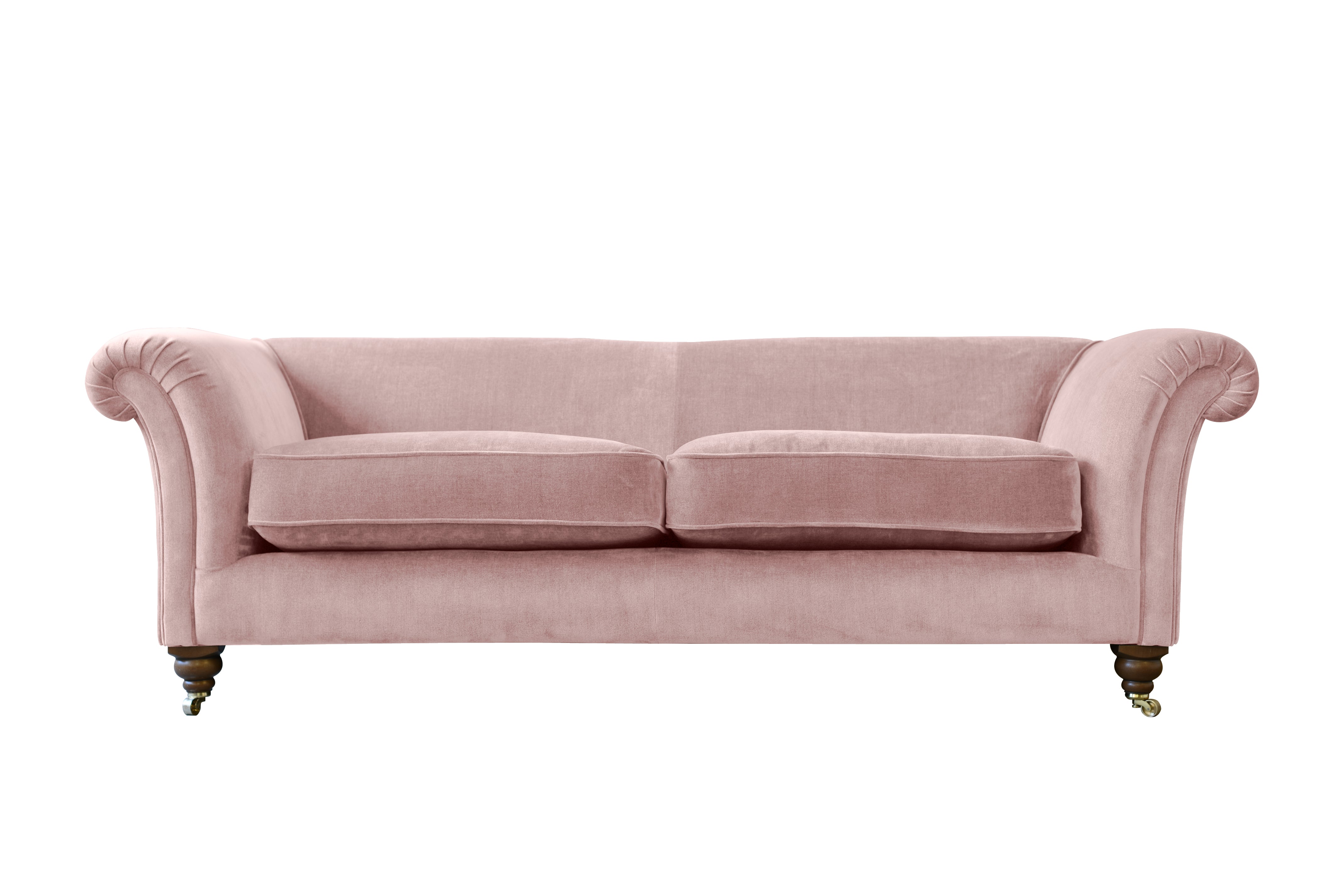 Morgan 3 Seater Sofa Manolo Dusky Pink – SofaSofa
