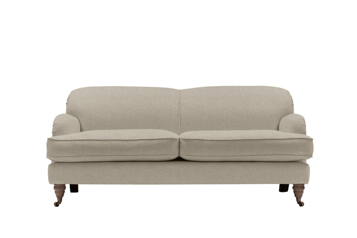 Agatha 3 Seater Sofa Heather Herringbone Flax – SofaSofa