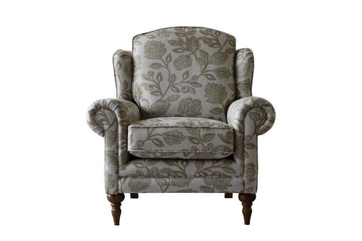 Clifton Highback Chair Henley Olive – SofaSofa