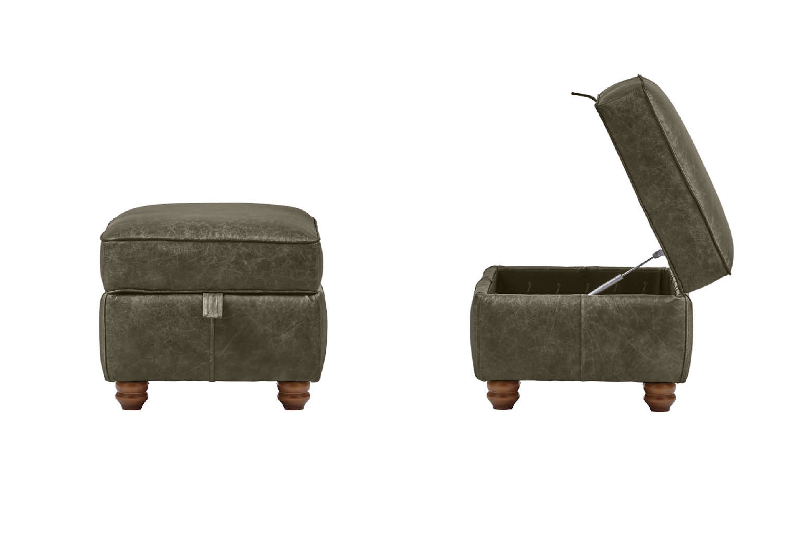 Burlington Storage Stool Vintage Green – SofaSofa