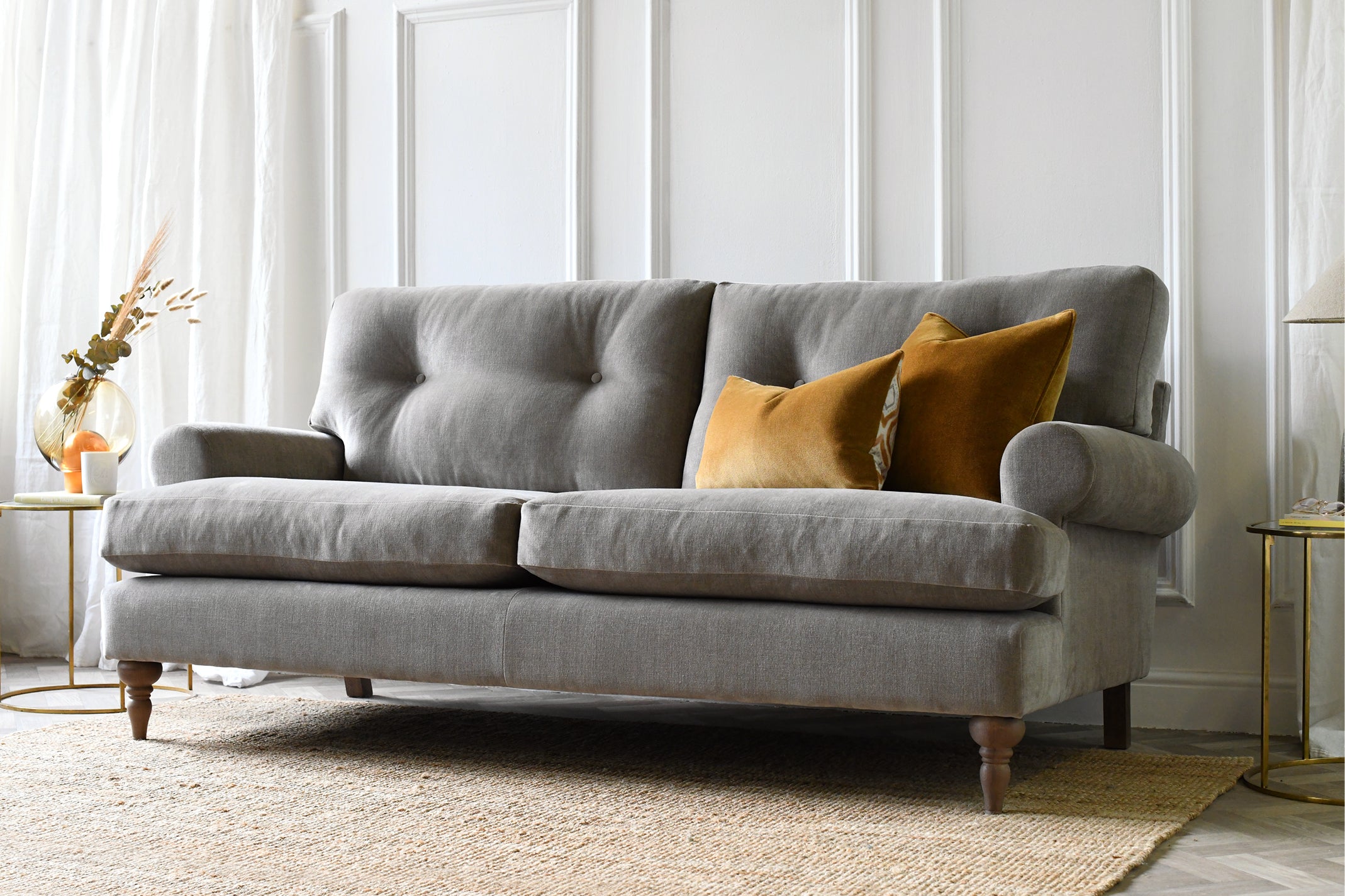 Otto 3 Seater Sofa Manolo Fog – SofaSofa