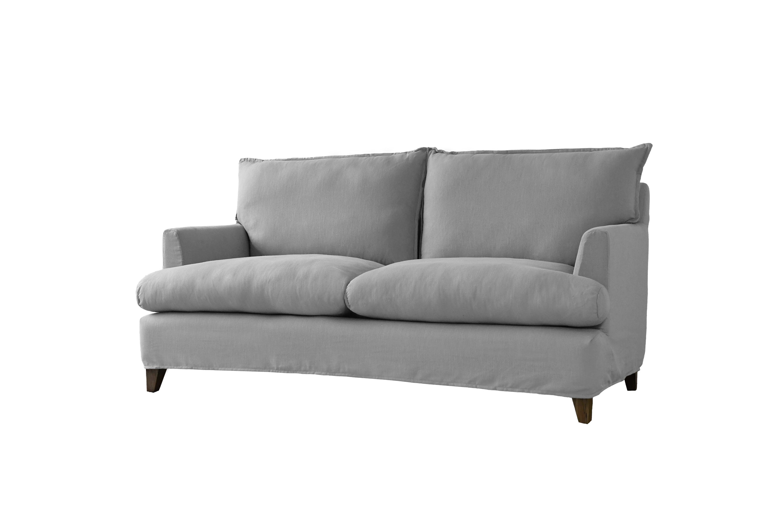 Padstow 3 Seater Extra Loose Cover Capri Light Grey – SofaSofa