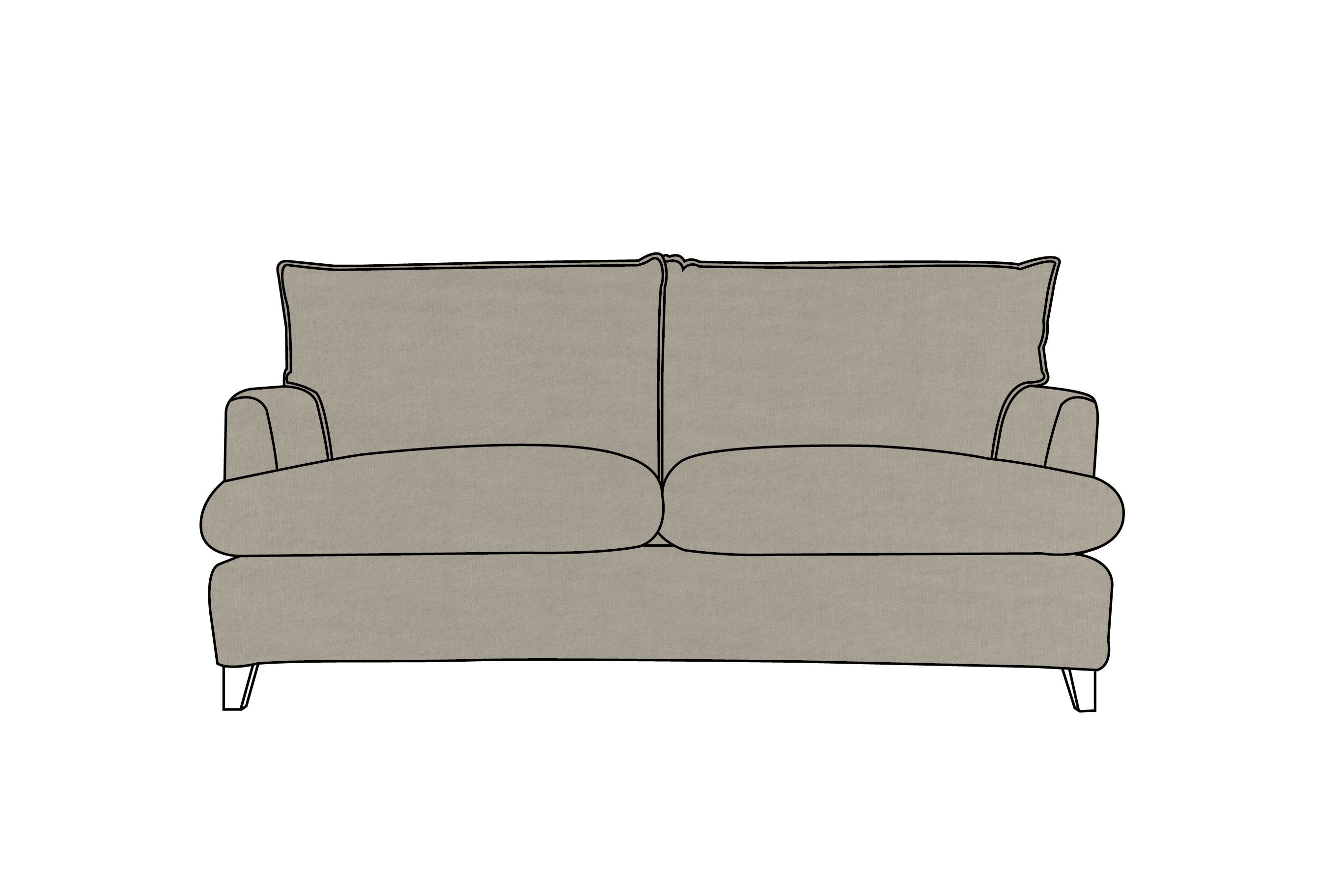 Padstow 3 Seater Extra Loose Cover Capri Lichen – SofaSofa