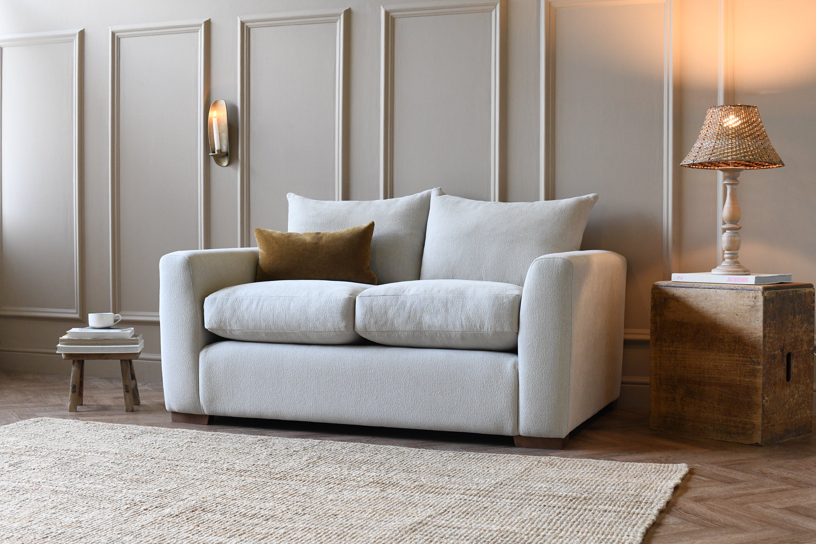 Hoxton 2 Seater Sofa Willow Hessian – SofaSofa