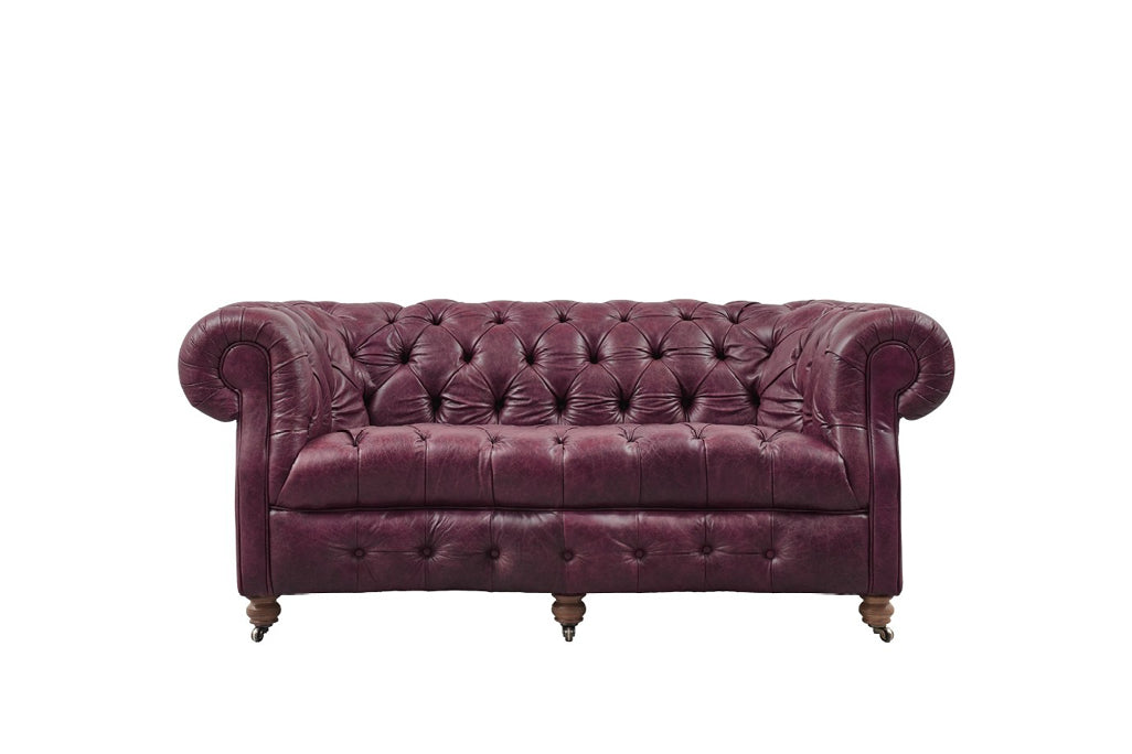 Lincoln 2 Seater Sofa Vintage Oxblood – SofaSofa