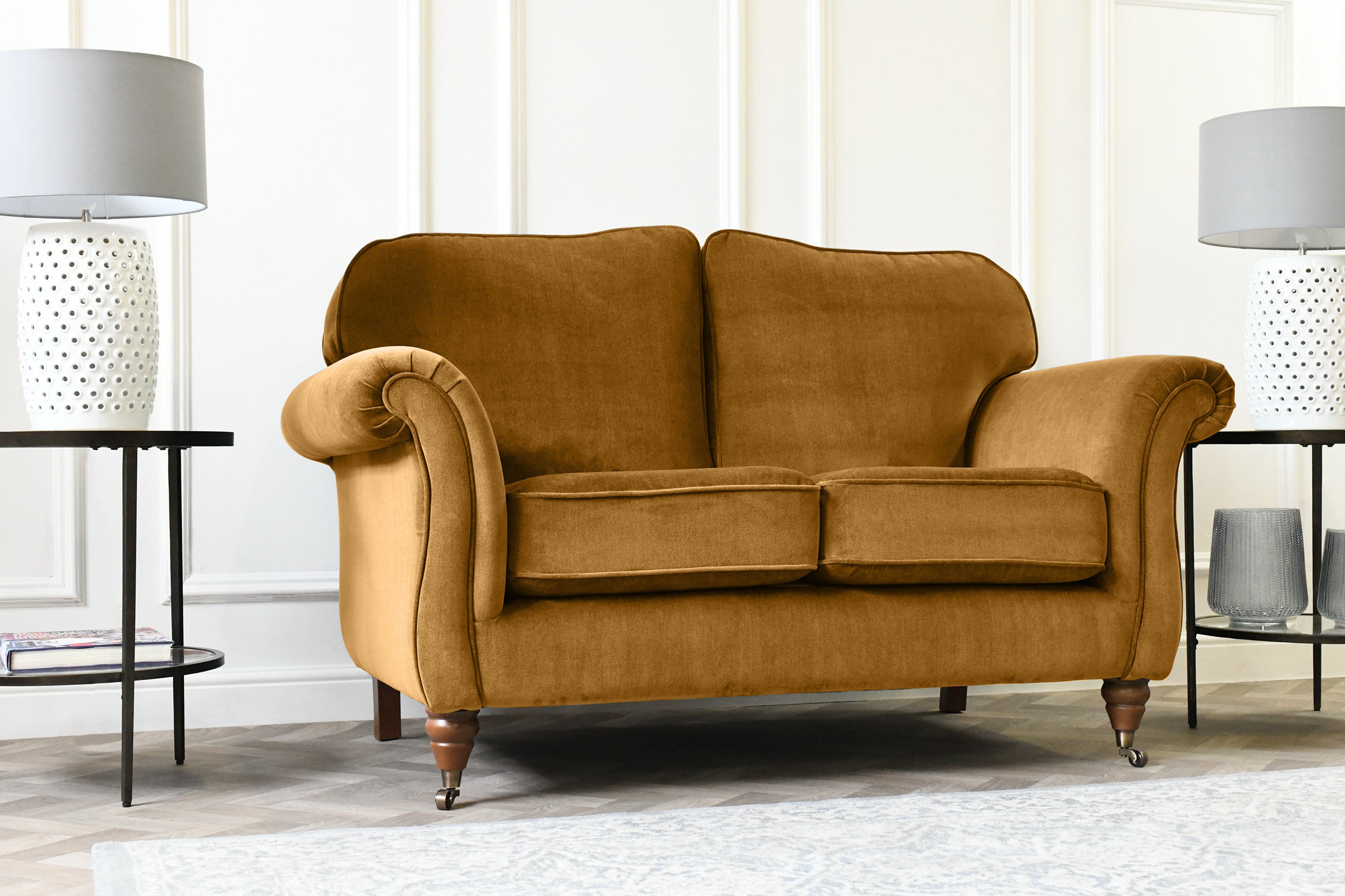 Lydia 2 Seater Sofa Manolo Cinnamon – SofaSofa