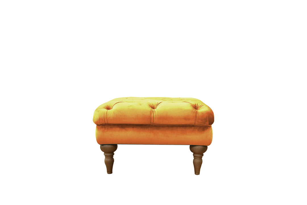 Mia Footstool Opulence Saffron – SofaSofa