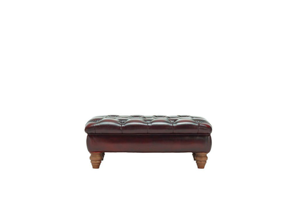 Monk Bench Footstool Antique Red – SofaSofa