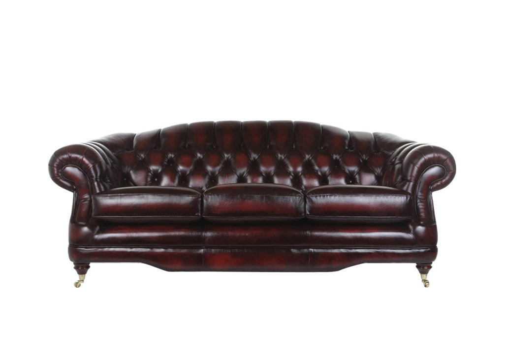 Regent 3 Seater Sofa Antique Red – SofaSofa