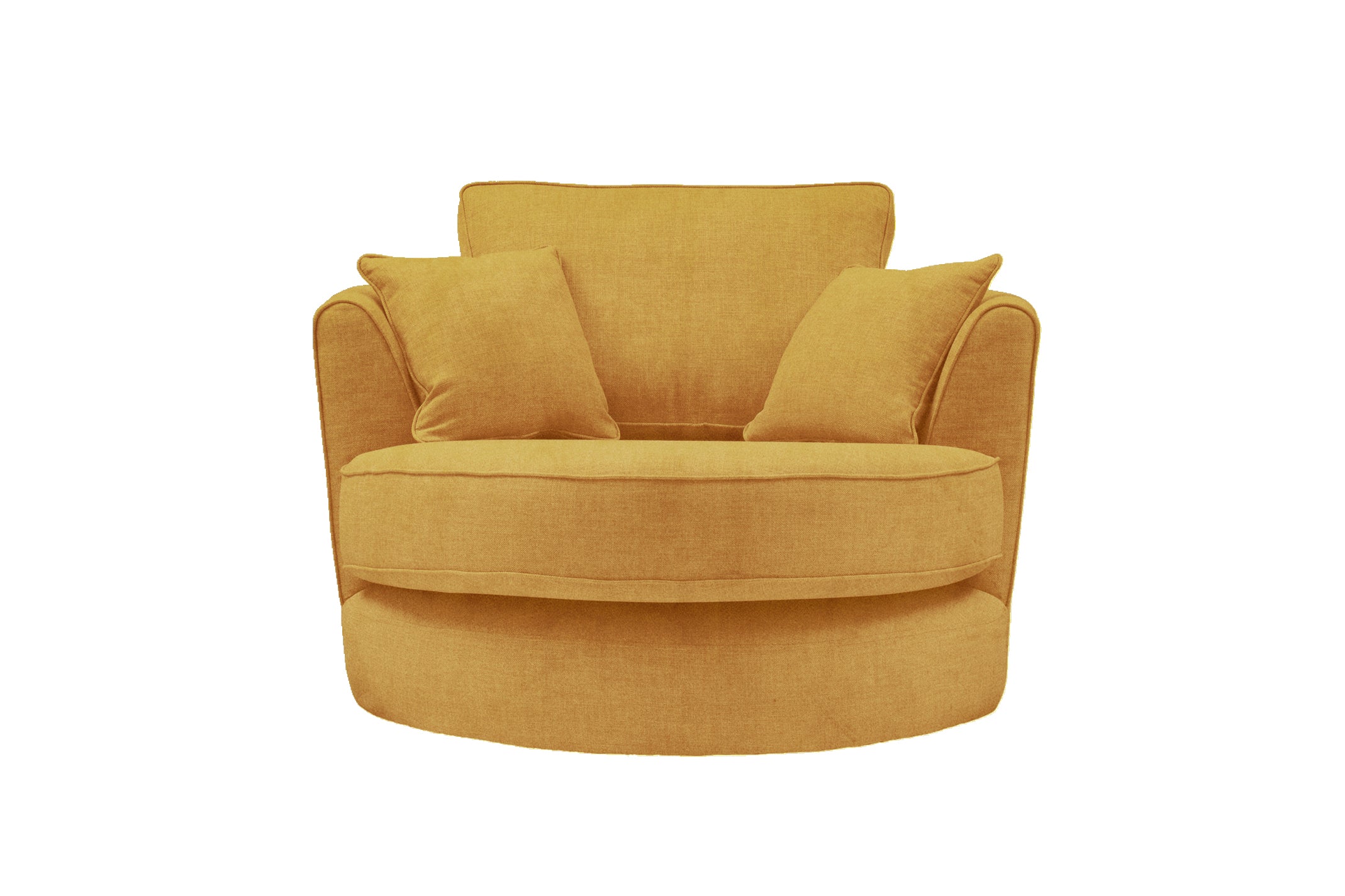Poppy Swivel Chair Opulence Saffron – SofaSofa