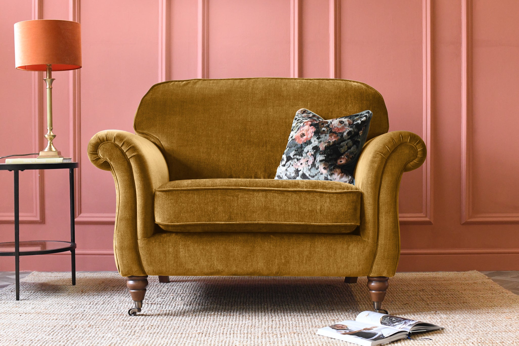 Lydia Love Seat Manolo Cinnamon – SofaSofa